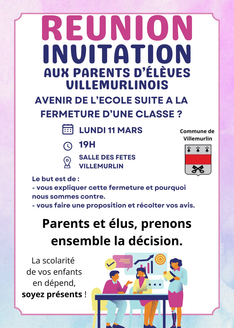 NON à la fermeture d'une classe