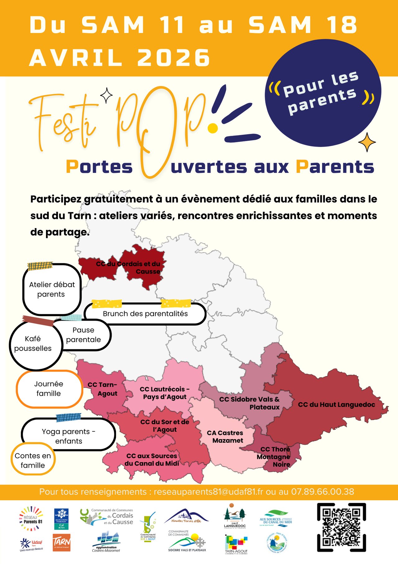 ESPACE DE VIE SOCIALE】𝗙𝗘𝗦𝗧𝗜 𝗣𝗢𝗣 - 𝗣𝗢𝗥𝗧𝗘𝗦 𝗢𝗨𝗩𝗘𝗥𝗧𝗘𝗦 𝗔𝗨𝗫 𝗣𝗔𝗥𝗘𝗡𝗧𝗦