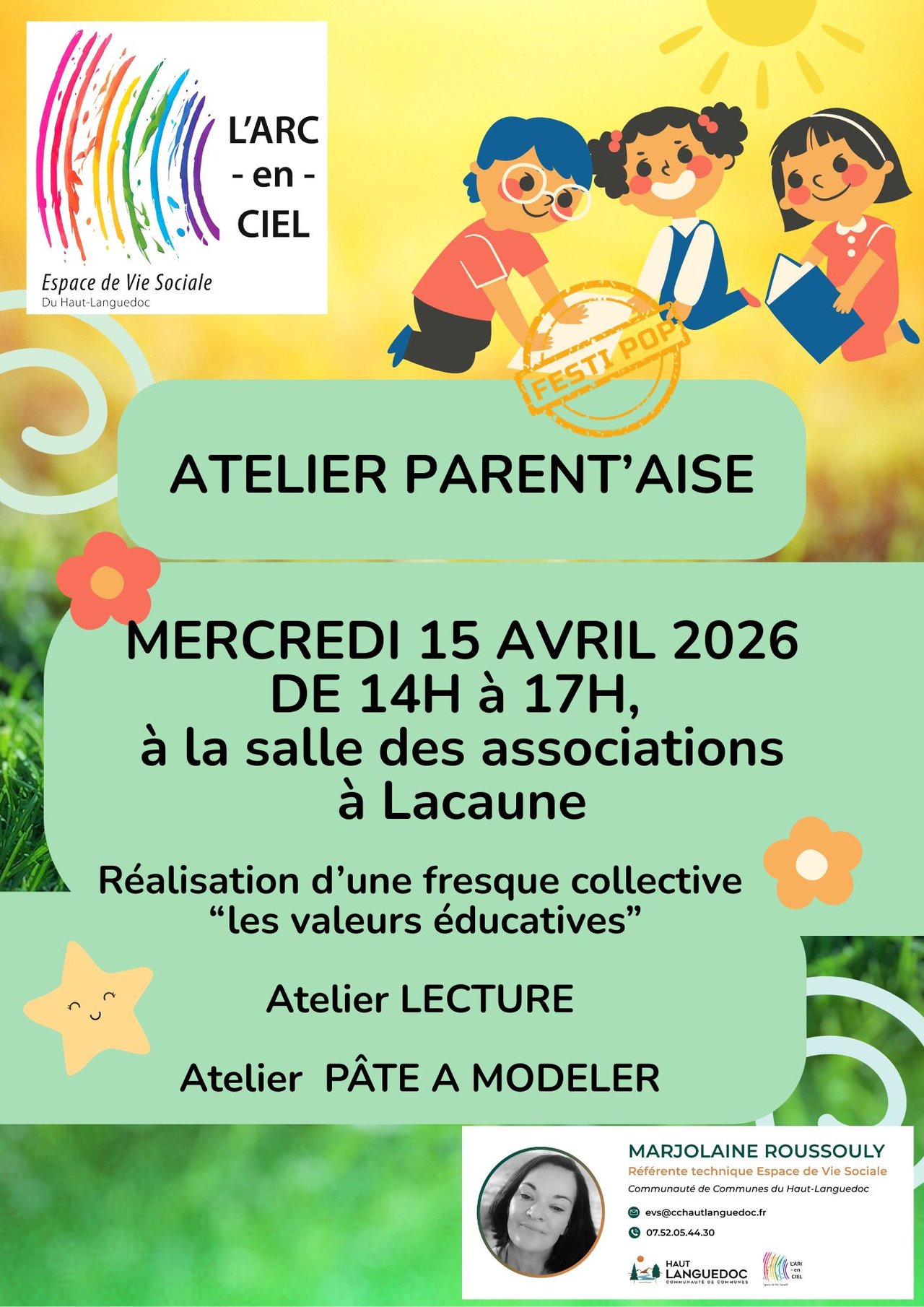 ESPACE DE VIE SOCIALE】𝗙𝗘𝗦𝗧𝗜 𝗣𝗢𝗣 - 𝗣𝗢𝗥𝗧𝗘𝗦 𝗢𝗨𝗩𝗘𝗥𝗧𝗘𝗦 𝗔𝗨𝗫 𝗣𝗔𝗥𝗘𝗡𝗧𝗦