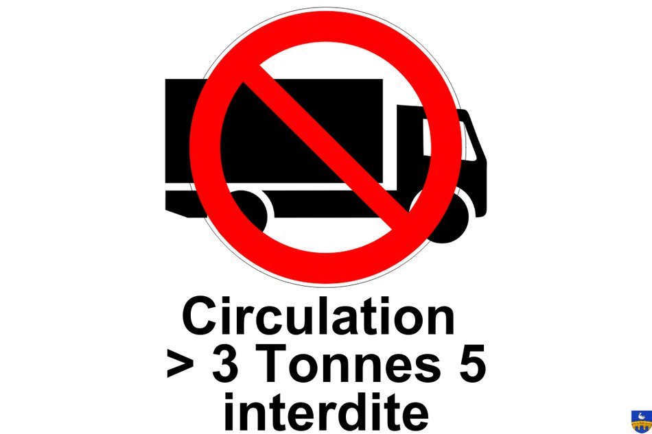 Circulation poids lourds interdite 22 au 28 janvier 2024