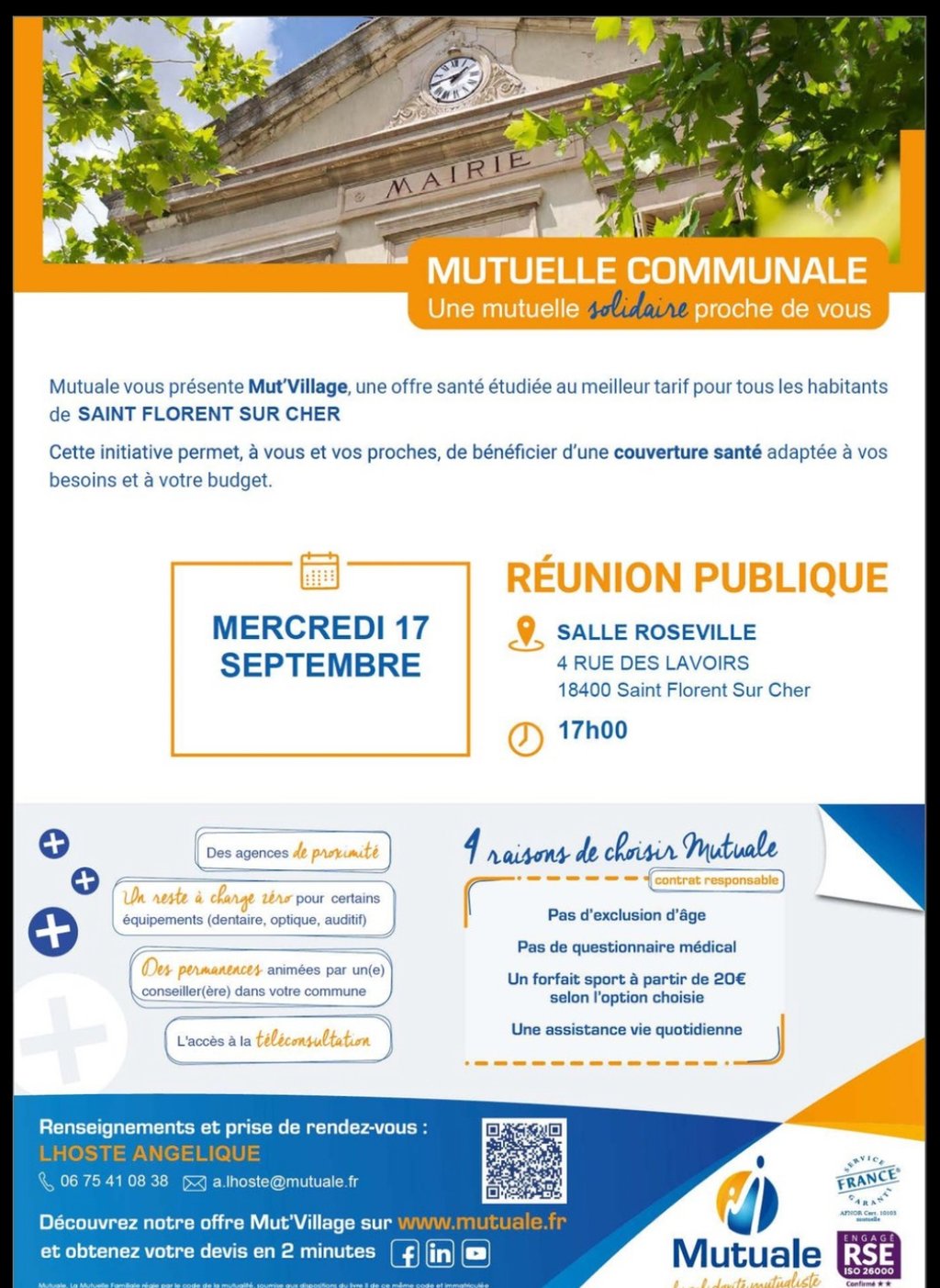 🔵 Réunion Publique - Mutuelle Communale