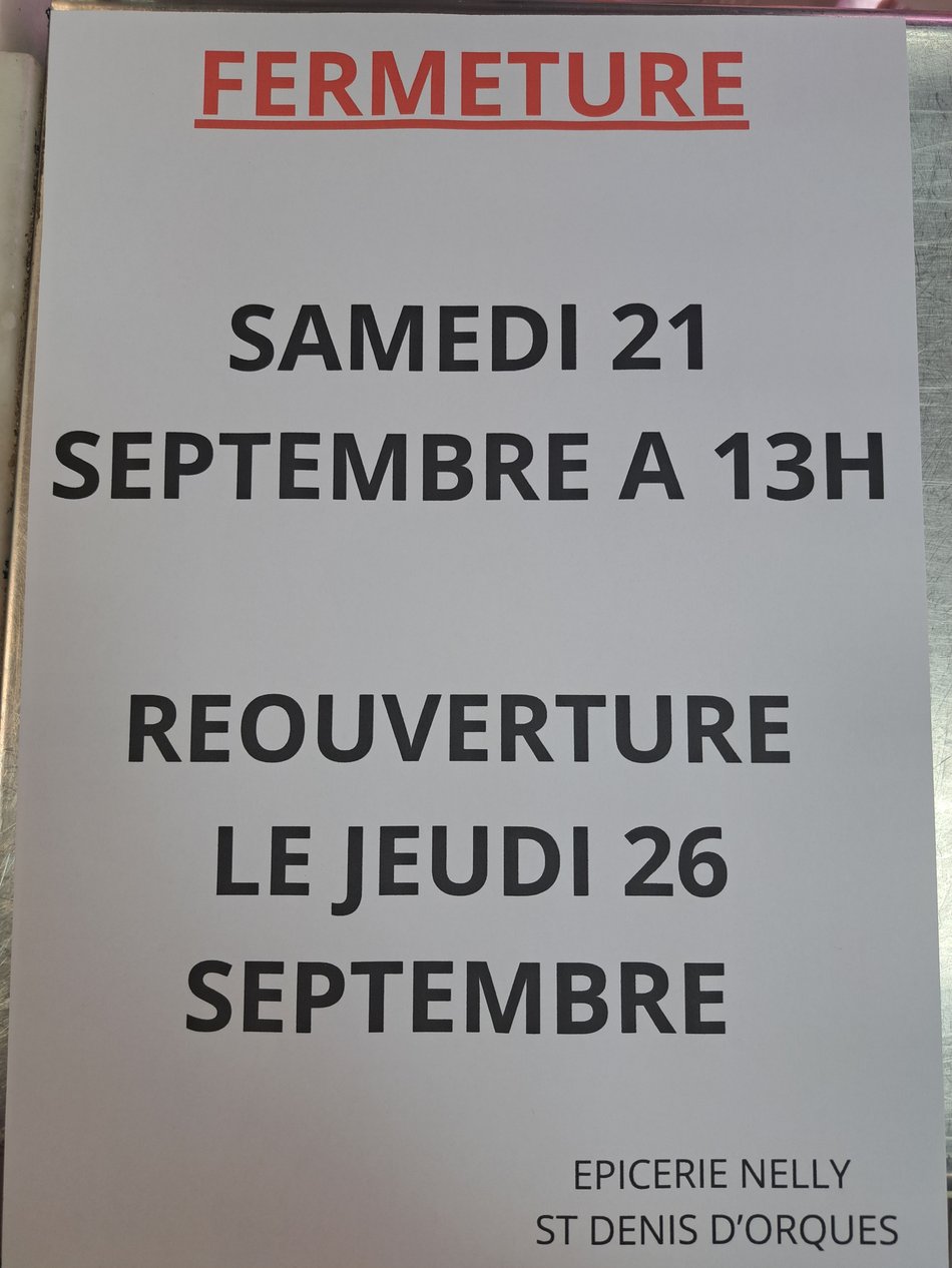 Épicerie Nelly - Saint-Denis-d'Orques