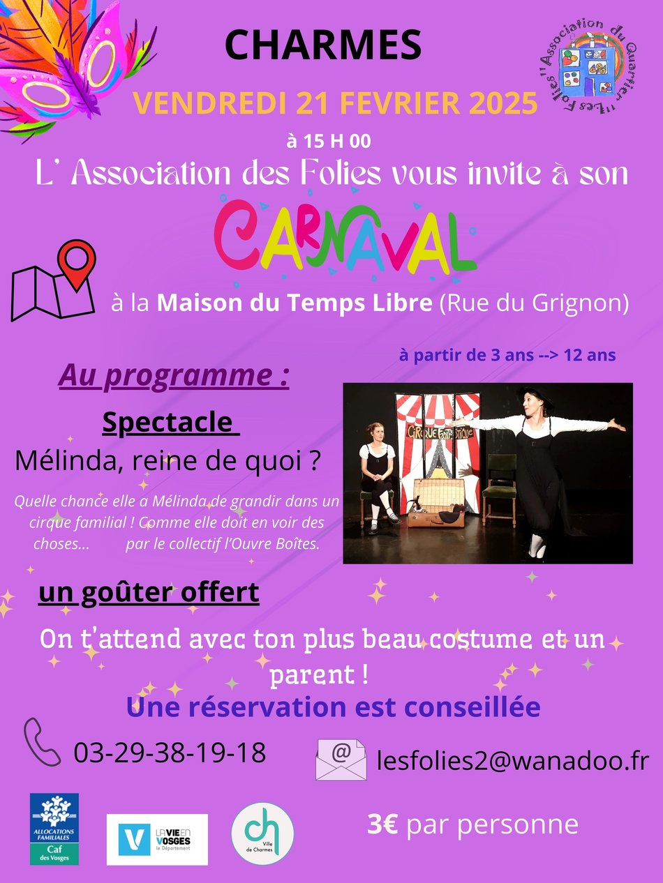 Le CARNAVAL de l'Association des Folies