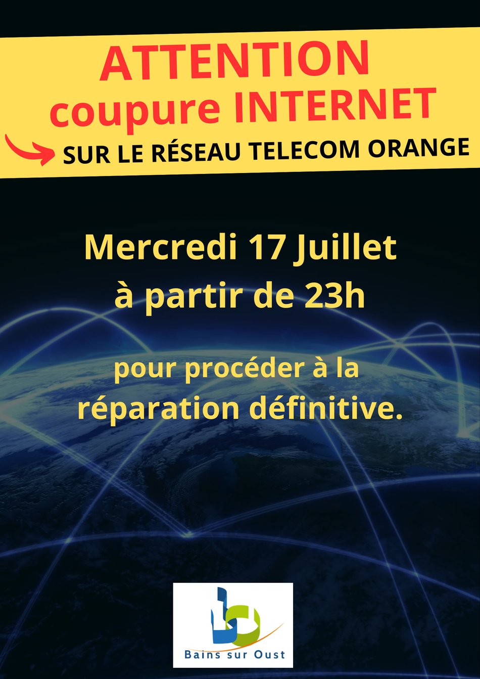 🚨 ATTENTION COUPURE INTERNET