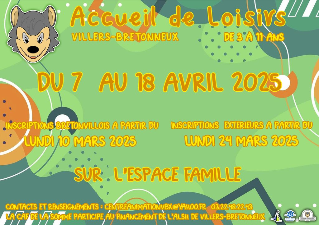 Accueil de Loisirs printemps 2025