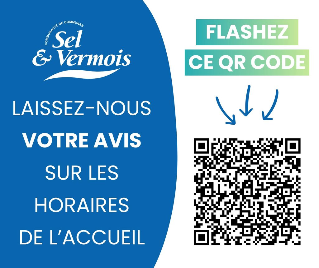 Communication de la CCPSV - Horaires de l'accueil : laissez votre avis.