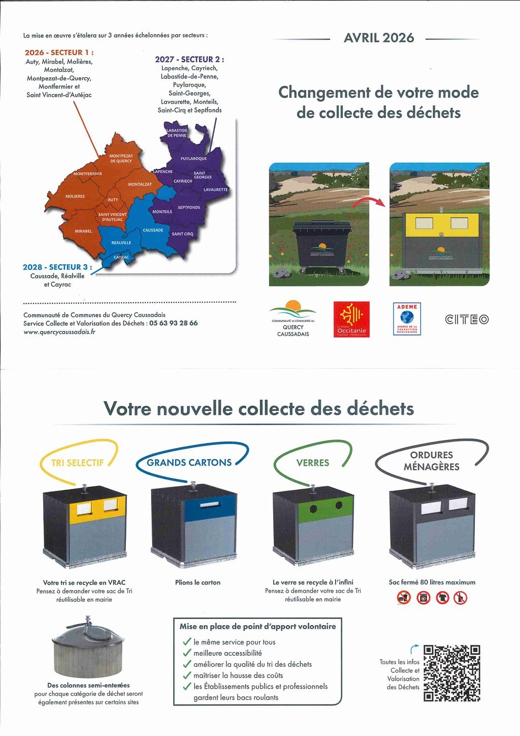 Nouvelle carte Points de Collecte déchets OM