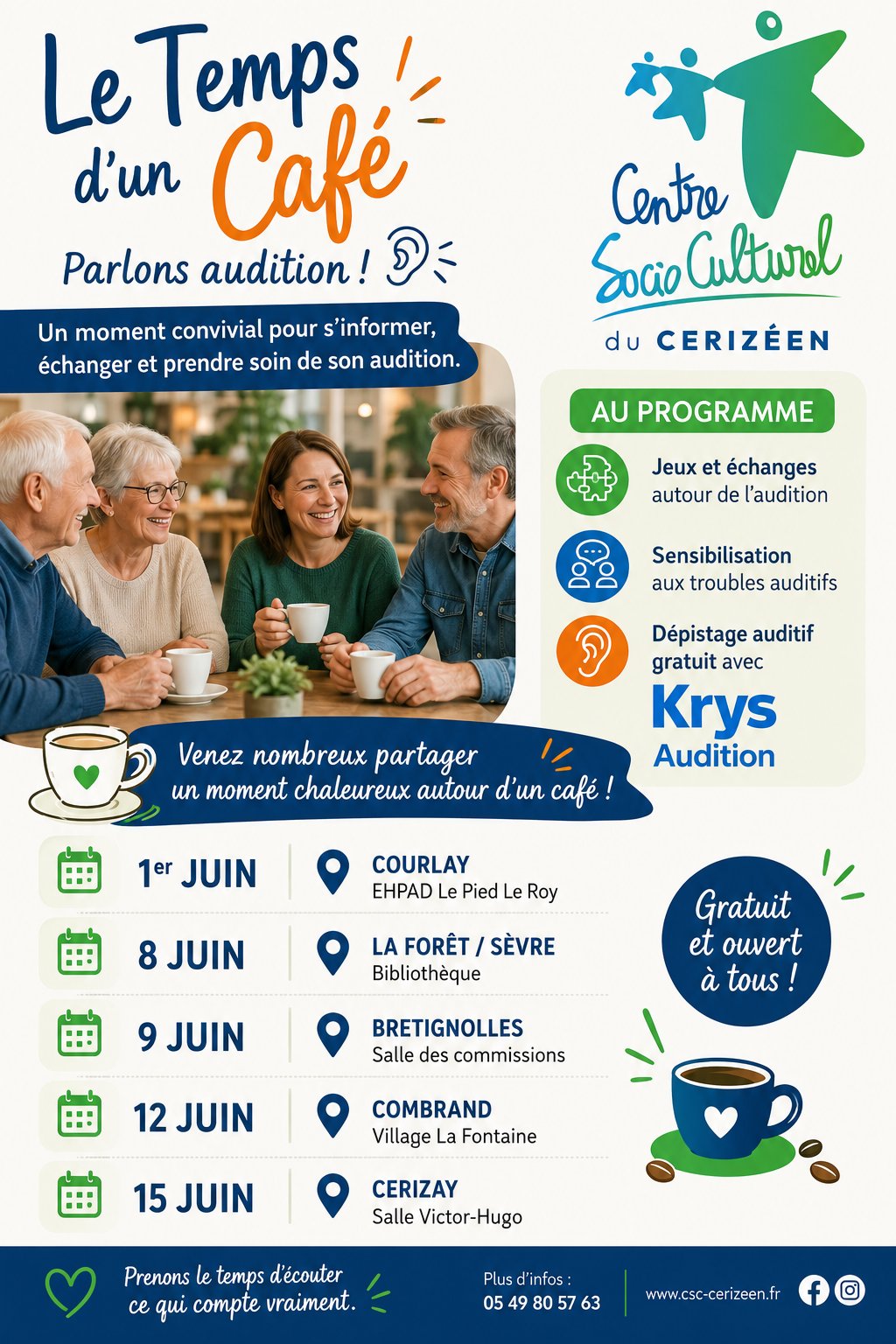 Le temps d'un café, Parlons audition ! sur la première quinzaine de ...
