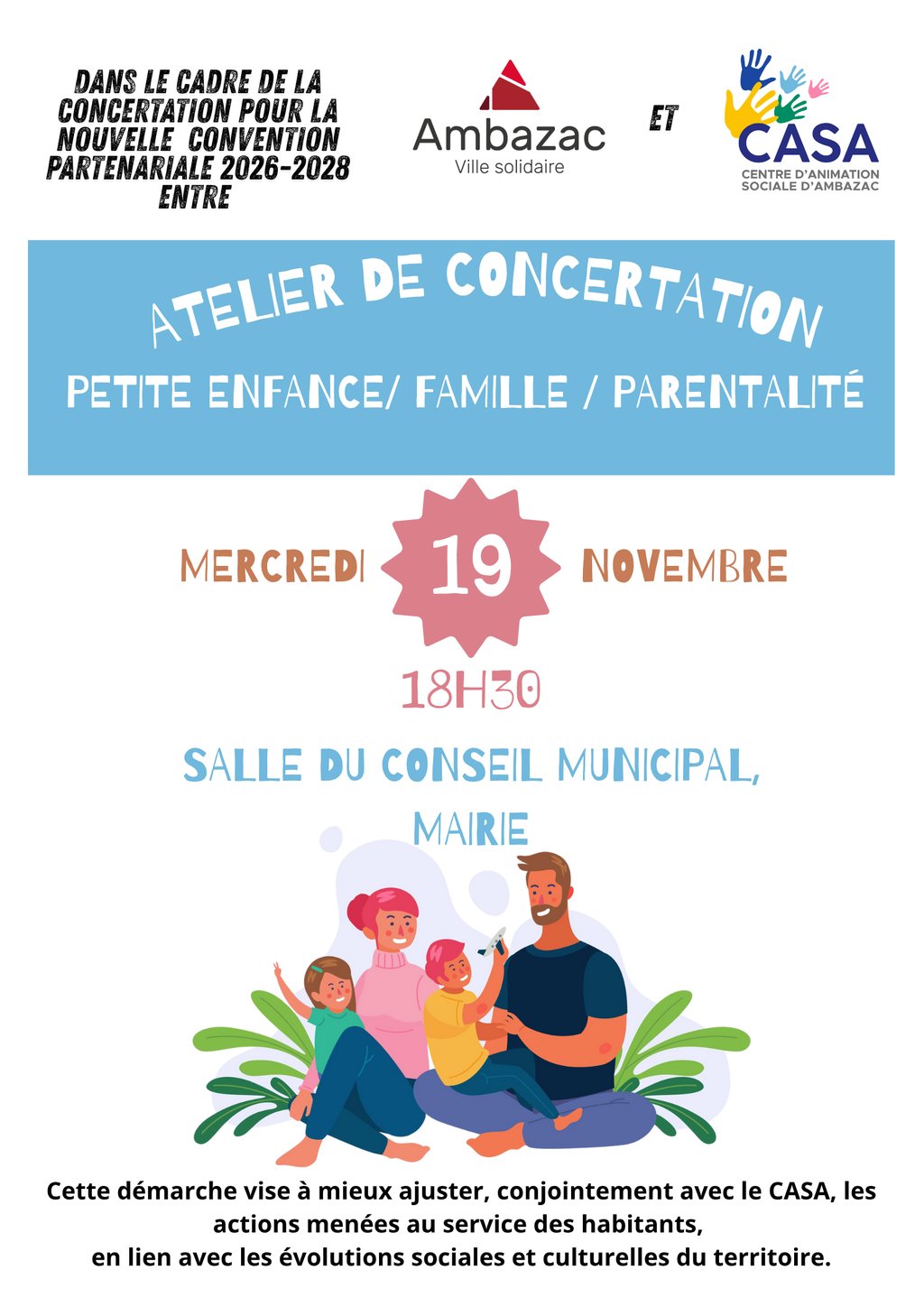 Atelier De Concertation – Petite Enfance / Famille / Parentalité
