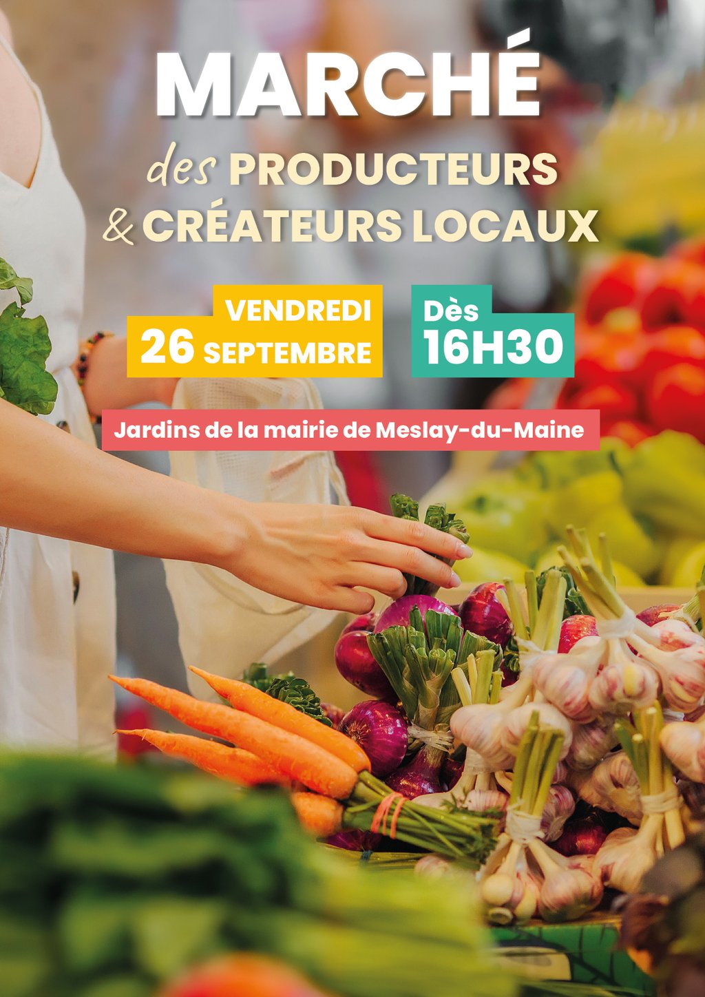 Le Marché des producteurs et créateurs locaux revient 🥕🍅
