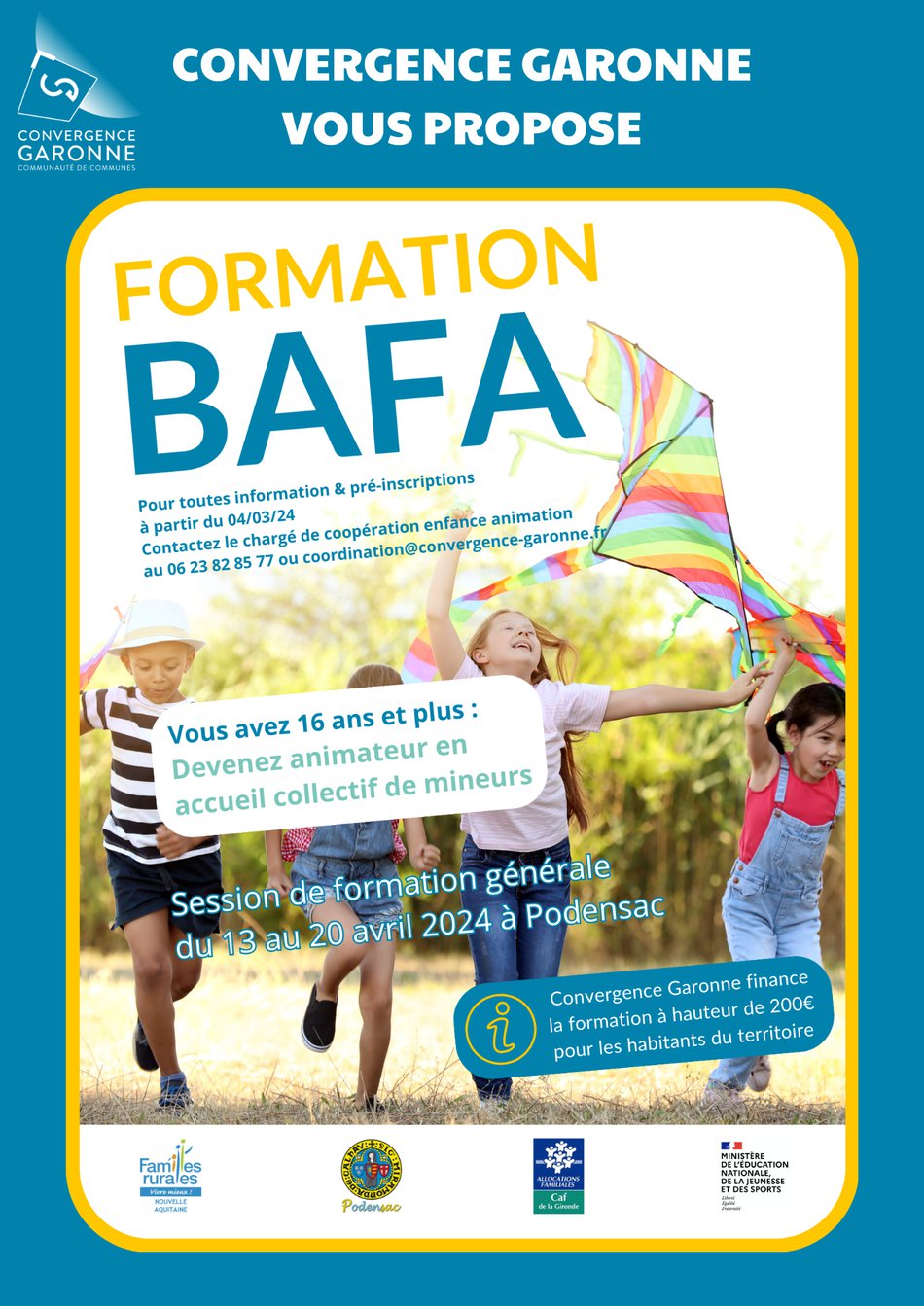Formation BAFA du 13/04 au 20/04