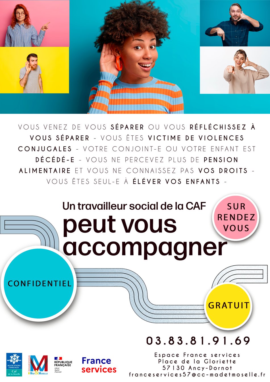 📢 Besoin d'aide ? Rendez vous avec la CAF: gratuit, confidentiel, sur rendez-vous